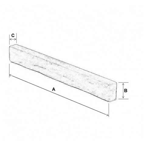 Geocast Non Combustible 42 Light Oak Beam