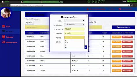 sistema de ventas en php y mysql xampp youtube