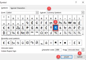 How To Insert Rupee Symbol In Excel Google Sheets Automate Excel