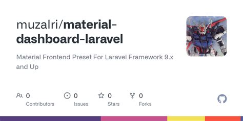 Github Muzalrimaterial Dashboard Laravel Material Frontend Preset