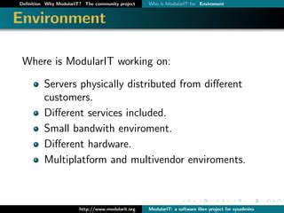 ModularIT At FOSDEM PPT