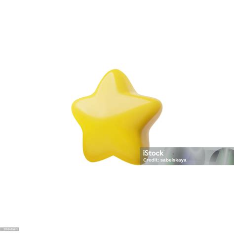 노란 별 현실적인 3d 등각 투영 벡터 아이콘 황금 체적 등급 별 업적 Ui 앱 최고의 품질 상 1위에 대한 스톡 벡터 아트 및