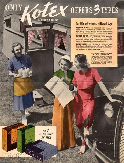 Only Kotex Offers 3 Types Kotex Vintage Advertisements Ads