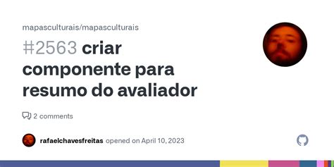 Criar Componente Para Resumo Do Avaliador · Issue 2563