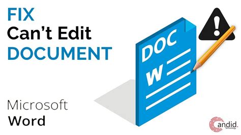 fix can t edit word document youtube