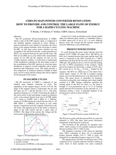 Pdf Cern Ps Main Power Converter Renovation How To Provide And