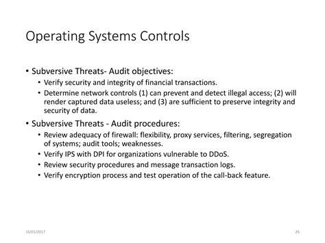 Chapter 3 Security Part I Auditing Operating Systems And Networks Pptx