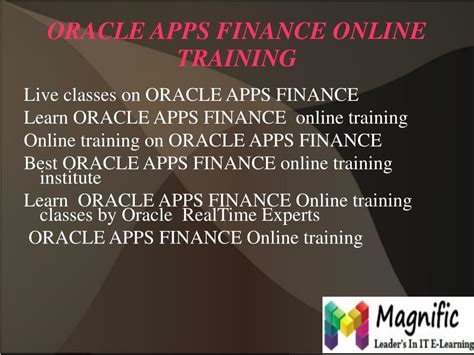 Ppt Oracle Apps Finance Online Training Powerpoint Presentation Free Download Id7269014