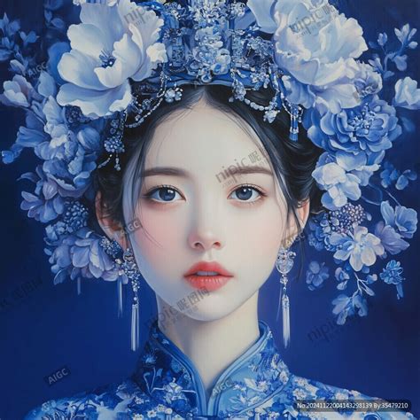 Ai创作图写实人物插画 鼠绘模特 厚涂头像 厚涂少女 转手绘 清宫美女插画 照片转手绘 清宫美人插画 头像约稿 原创厚涂 半身头像板绘 原创美女人物 插画半身像 写实唯美插画 原创美人