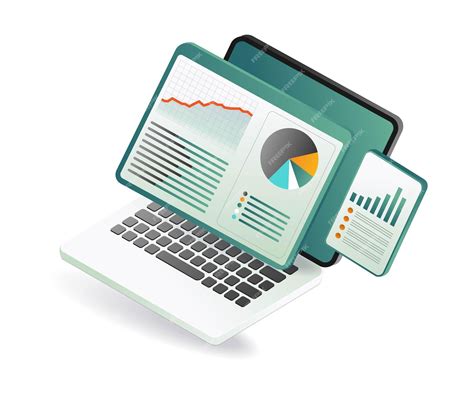 Premium Vector Computer Data Analysis Business Development