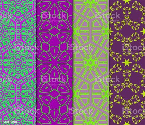 아트 데코 패턴의 기하학적 요소 집합입니다 완벽 한 패턴입니다 벡터 일러스트입니다 인쇄 프레 젠 테이 션 섬유 산업을 위한 디자인입니다 부족 민족 아랍어 패션 장식