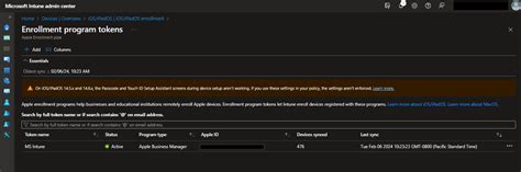 intune and abm renew tokens and certificates — kim tech