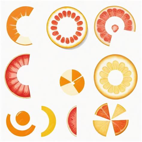 Conjunto De Vectores De Dibujos Animados De Segmentación Fondo Blanco