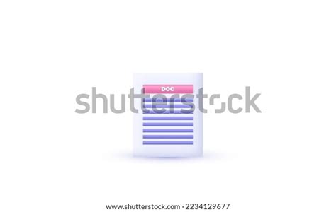 Illustration Icon 3d Realistic Documents Stack Stock Vector Royalty Free 2234129677 Shutterstock