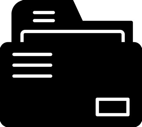 Folder File Management Glyph 65357797 Vector Art At Vecteezy