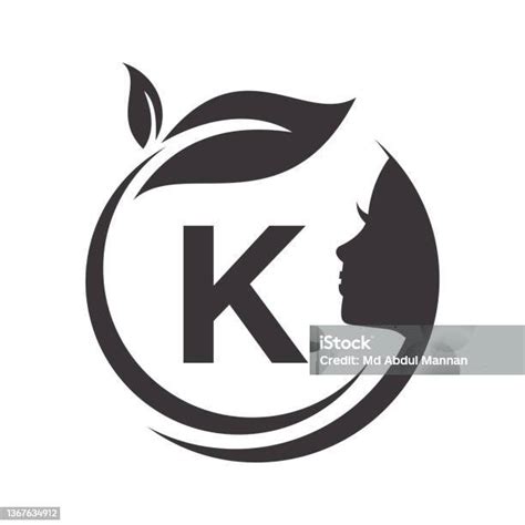 편지 K 벡터 템플릿에 뷰티 스파 로고 K 레터 우먼 뷰티 헤어 살롱 스파 여성 뷰티 케어 여성 얼굴 우아함 사인 꽃무늬에 대한 스톡 벡터 아트 및 기타 이미지 Istock