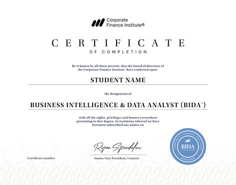 Certification Credibility Corporate Finance Institute
