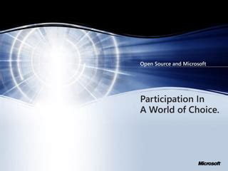 Microsoft And Open Source Interoperability PPT