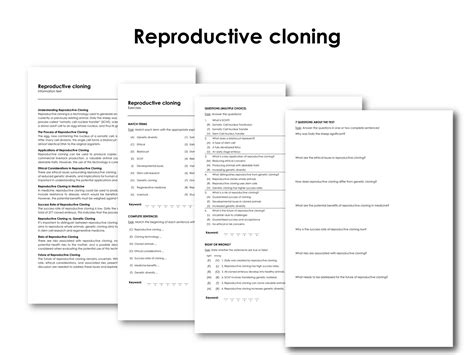 Reproductive Cloning Made By Teachers