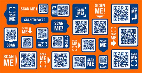 텍스트가 있는 Qr 코드 스티커를 스캔하세요 온라인 결제 특별 행사 판매 스티커 쇼핑 할인 라벨 프로모션 배지 제품 일련 번호