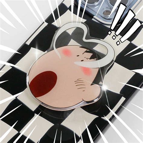 [1 1 할인] 선물로 좋은 하트 콧물 맹구 시리즈 그립 톡홀더 스마트톡 휴대폰 캐릭터 거치대 핸드폰 악세서리 아이폰