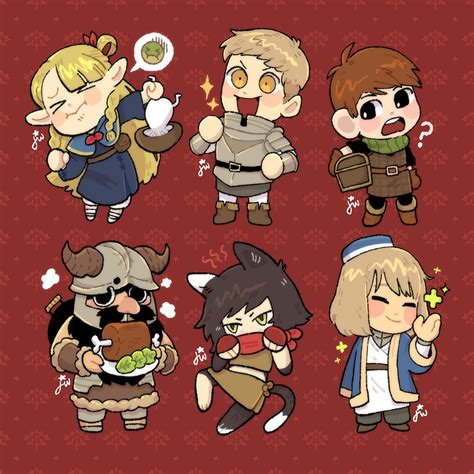 Marcille Donato Laios Touden Falin Touden Senshi Chilchuck Tims And More Dungeon Meshi
