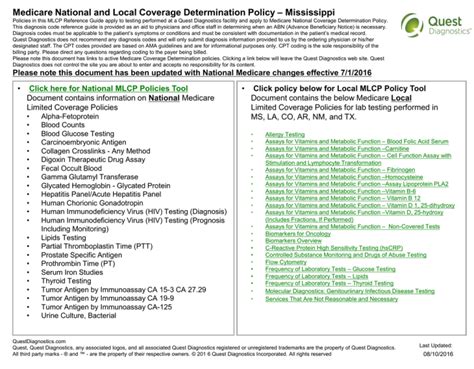 ICD 10 Quest Diagnostics