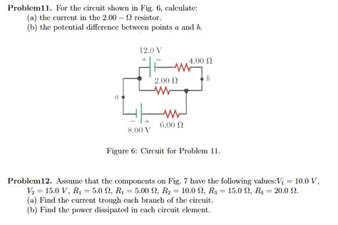 Solved For The Circuit Shown In Fig 6 Calculate A The