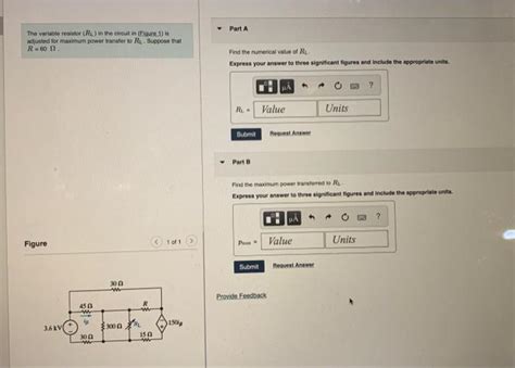 Solved The Variable Resiator Rl In The Cirout In Figure