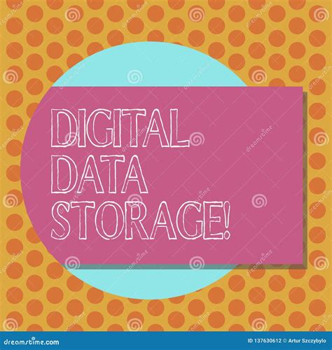 writing note showing digital data storage business photo showcasing format for storing and