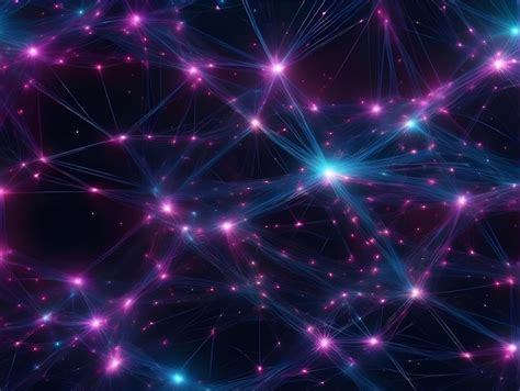 Premium Photo Abstract Neural Patterns Digital Background With