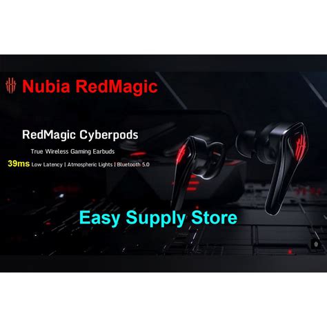 Original Nubia Red Magic TWS Wireless Earbuds Gaming Earphones RedMagic ...