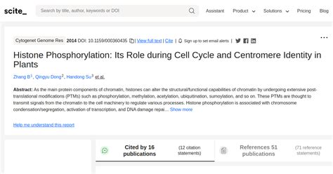 Histone Phosphorylation Its Role During Cell Cycle And Centromere
