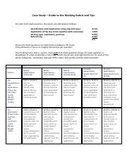 Understanding The Marking Rubric A Comprehensive Guide For Case Course Hero