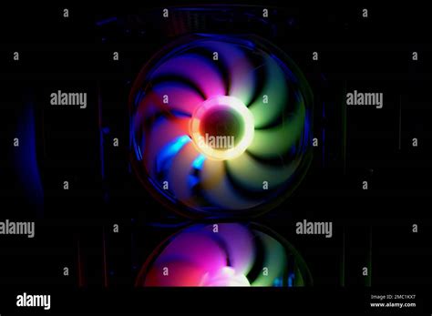 Colorful Bright Rainbow Led Rgb Pc Fan Air Case Cooler Computer