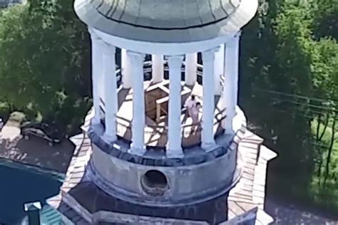 Drone Films Couple Having Sex On Church Tower Before Being Interrupted By Tourist NSFW Sick