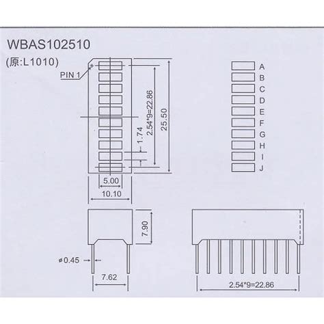 10 Segment Graph Led Display 10 Bars Segment Led Display
