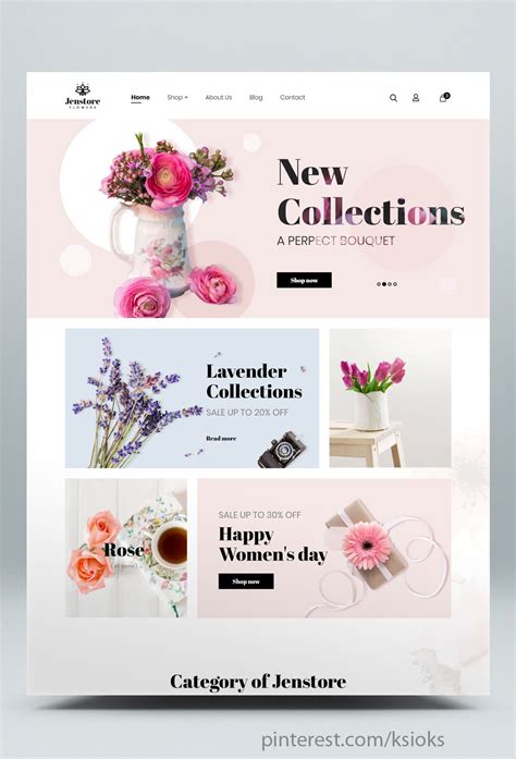 flower store html template artofit