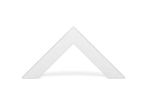 Premium Vector White Corner Triangle Arch Abstract 3d Element Basic
