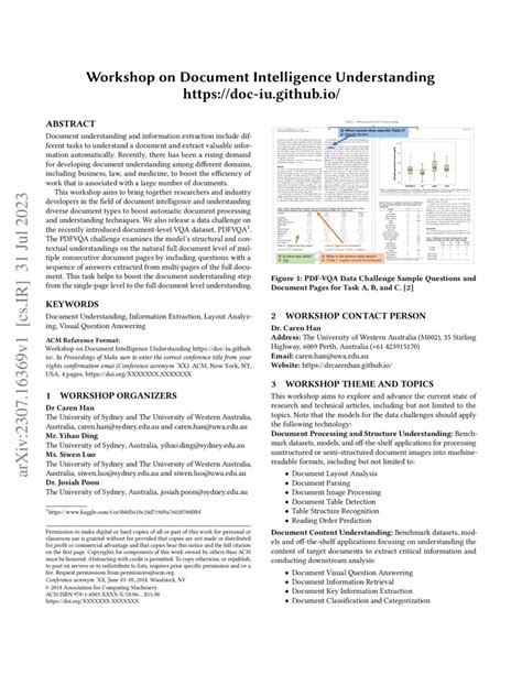 Workshop On Document Intelligence Understanding DeepAI