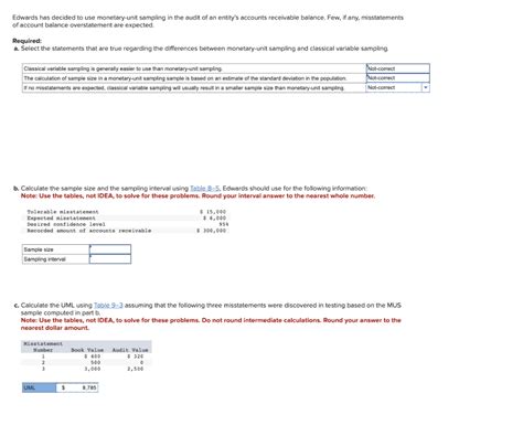 Solved Edwards Has Decided To Use Monetary Unit Sampling In Chegg Com