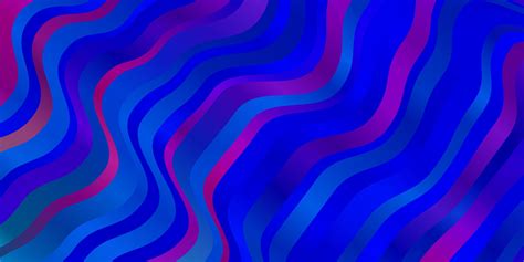 Light Blue Red Vector Template With Lines Colorful Abstract Illustration With Gradient Curves