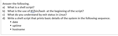 Solved A What Is The Input Out Redirection In Linux Give