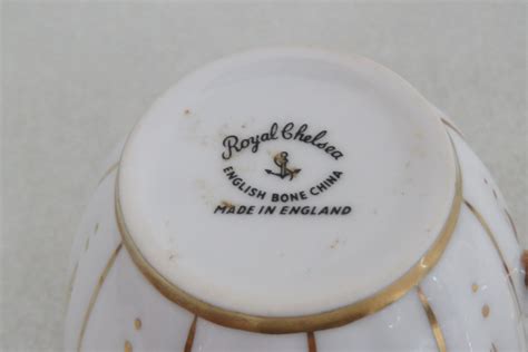 Royal Chelsy Bone China Set Of Tea Cup And Saucer B Etsy