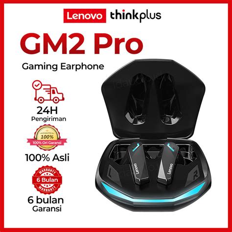Jual Lenovo Thinkplus GM2 Pro TWS Gaming Earphone Noise Cancelling HD Memanggil Daya Tahan
