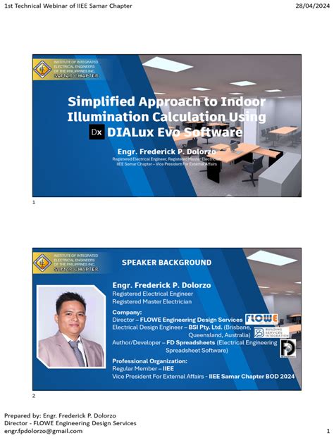 4 1 Simplified Approach To Indoor Illumination Calculation Using Dialux Evo Software By Engr