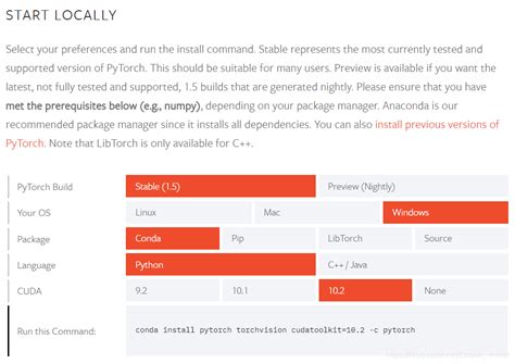 Windows10 通过conda安装pytorch（流程记录）conda Install Pytorch150 Torchvision060 Cu Csdn博客