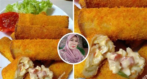 Roti Gulung Inti Ayam Sajian Sarapan Mengenyangkan