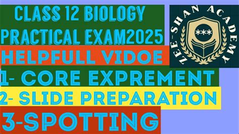 Class 12 Biology Practical 2025 Spotting How To Do Spotting Youtube