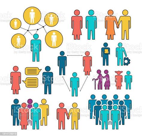 피플 아이콘 세트 개념에 대한 스톡 벡터 아트 및 기타 이미지 개념 검은색 경영자 Istock
